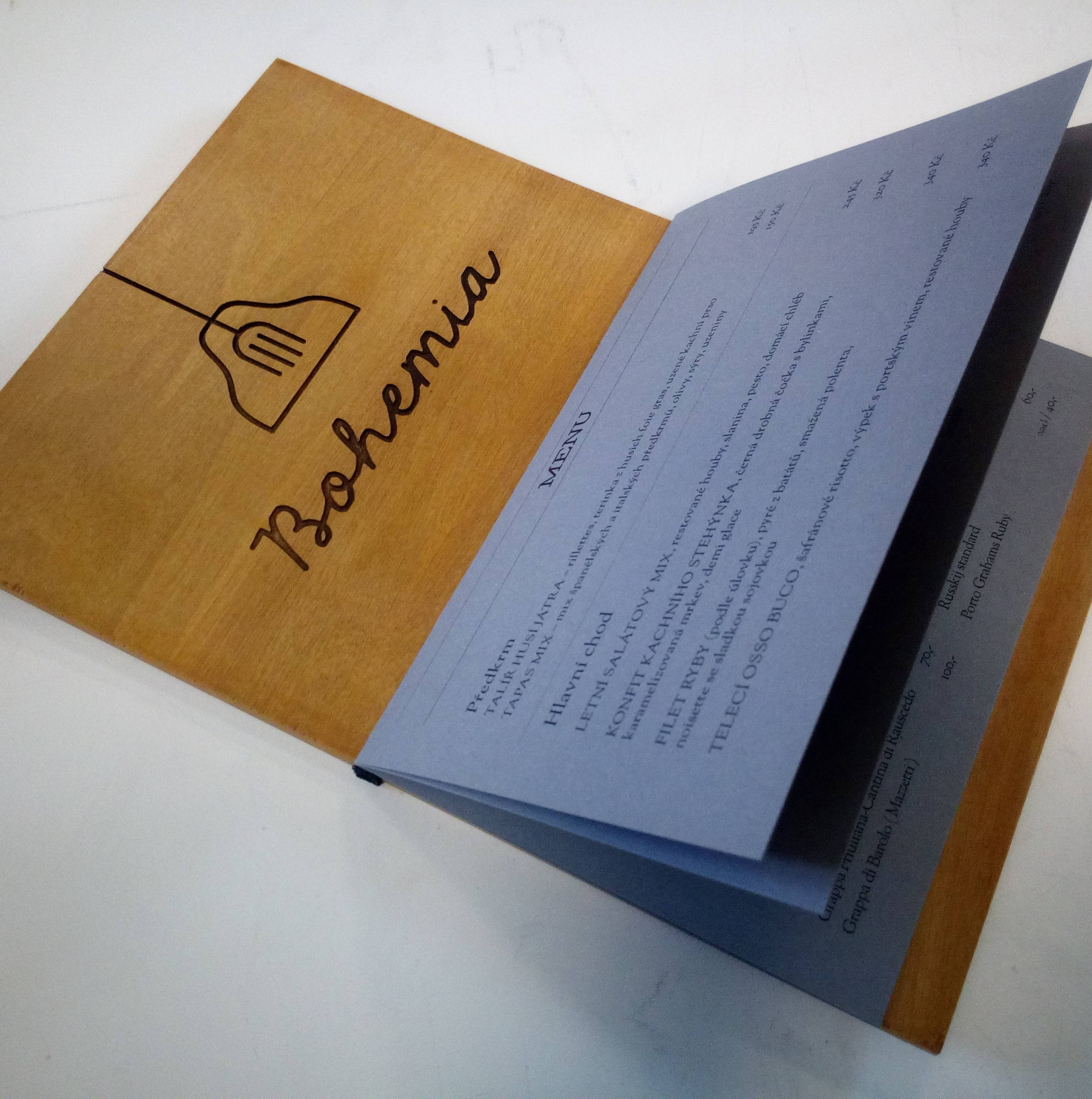 BOHEMIA - MENU | CNC studio s.r.o.